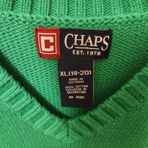 Chaps | Sweaters | Chaps Est 978 Women Green 10 Cotton Pullover ...